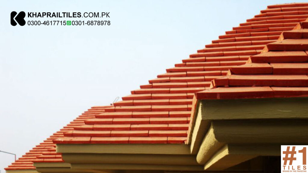 Khaprail Tiles Design in Pakistan With Red Blue Color Texture
